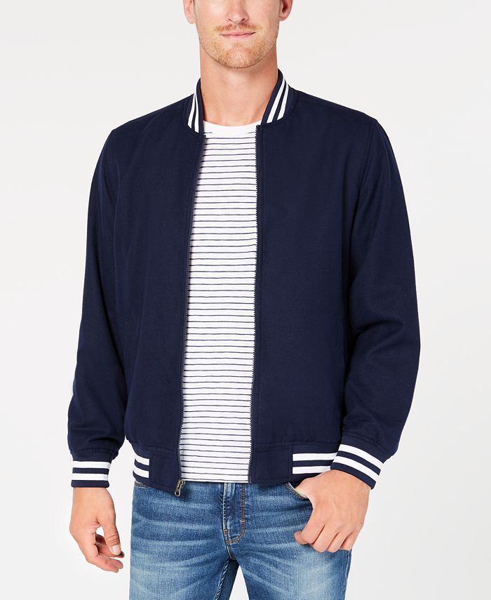 Club Room Men's Varsity Bomber Jacket, Created for Macy's - Macy's