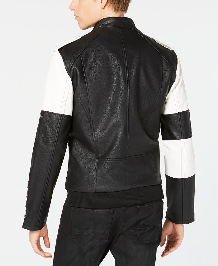 INC International Concepts I.N.C. Men's Colorblocked Studded Bomber ...