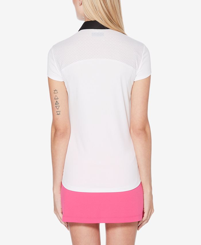 PGA TOUR Printed Cap-Sleeve Golf Top - Macy's