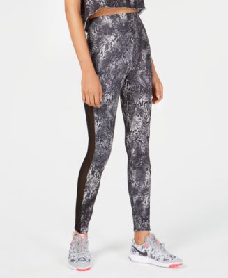 Material Girl Active Juniors' Mesh-Panel Printed Leggings, Created for ...