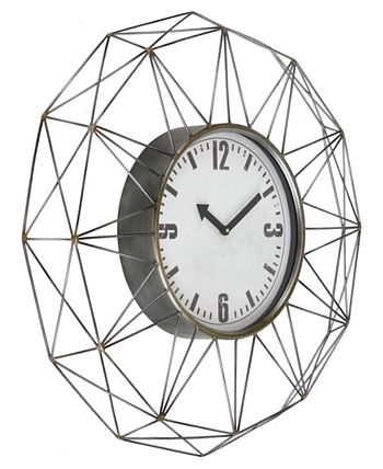 Aspire Home Accents Kaylin Metal Wall Clock - Macy's