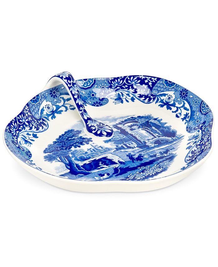 Spode Dinnerware, Blue Italian Handled Tray - Macy's