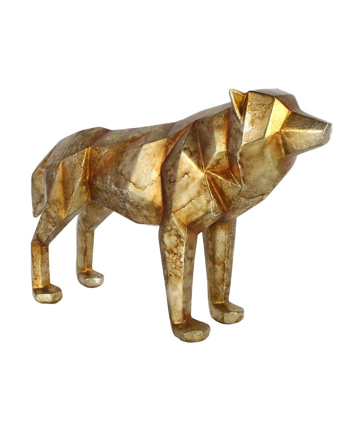 Moe's Home Collection Cubist Wolf Gold - Macy's