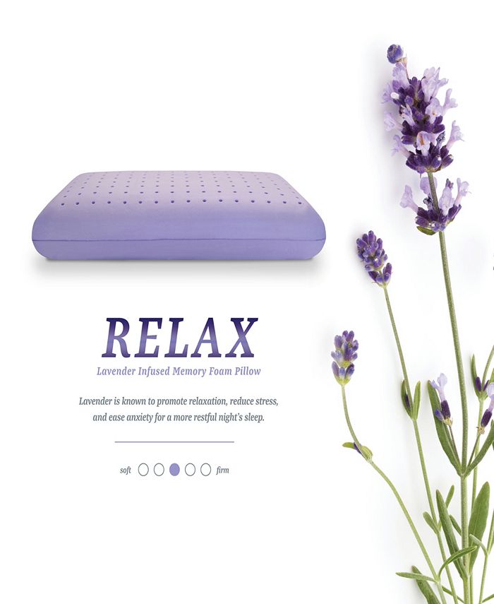SensorPEDIC CLOSEOUT! Relax Lavender Infused Memory Foam Wellness ...