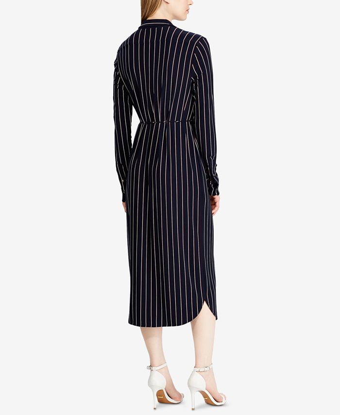 Lauren Ralph Lauren Striped Shirtdress - Macy's