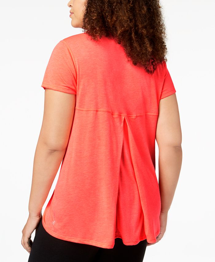 Calvin Klein Plus Size Draped-Back Top - Macy's