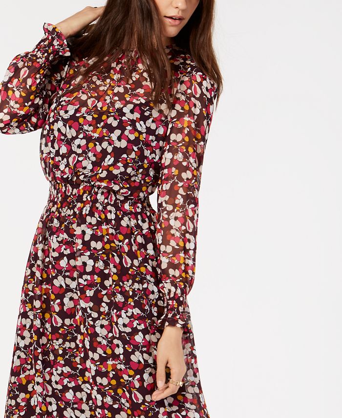 Tommy Hilfiger Smocked Floral-Print Dress - Macy's Tommy Hilfiger Smocked Floral-Print Dress - Macy's
