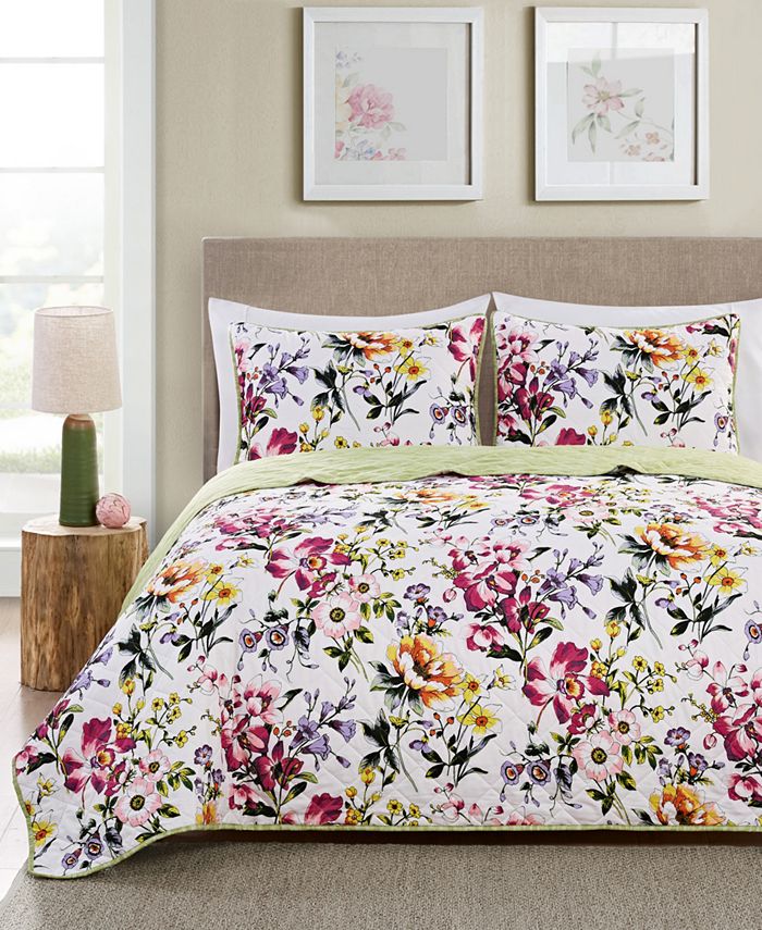 VCNY Home Brooke Reversible 3-Pc. Queen Quilt Set & Reviews - Designer ...