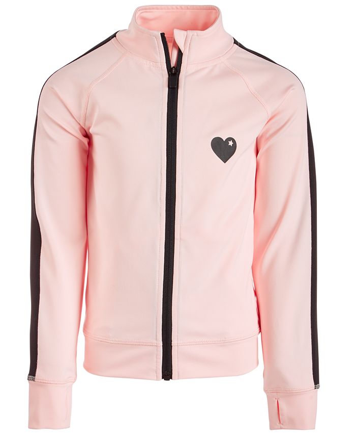 Ideology Toddler Girls Heart-Graphic Zip-Up Jacket, Created for Macy's ...