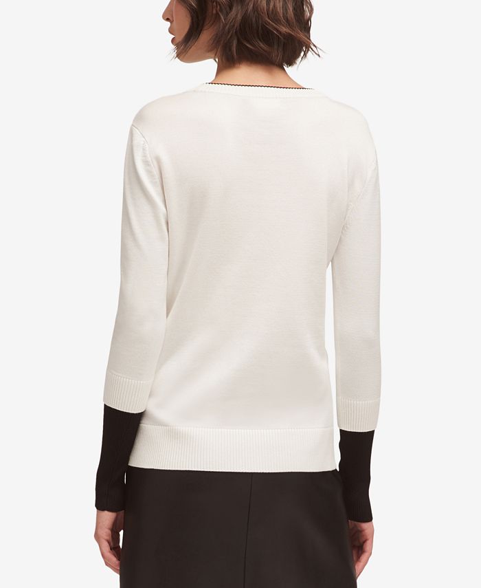DKNY Colorblocked Sweater - Macy's