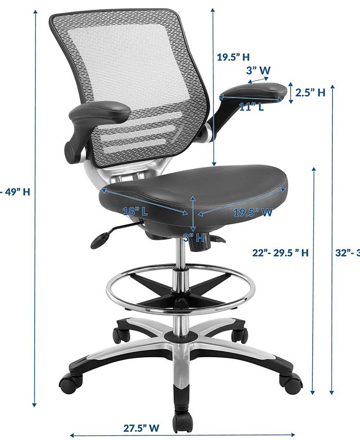 Modway Edge Drafting Chair - Macy's