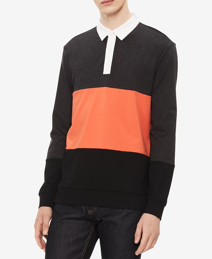 Calvin Klein Men's Colorblocked Polo - Macy's