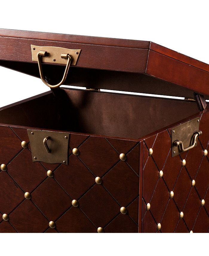 Southern Enterprises Nailhead End Table Trunk - Macy's