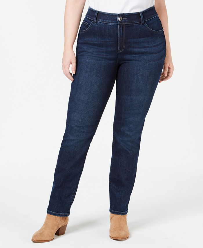 Lee Platinum Plus Size Straight-Leg Jeans - Macy's