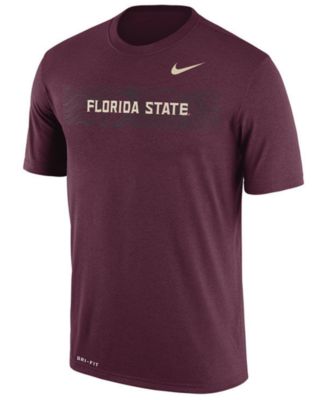 Nike Men's Florida State Seminoles Legend Staff Sideline T-Shirt - Macy's