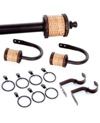 Elegant Home Fashions Tahiti 12 Piece Window Hardware Set - Macy's