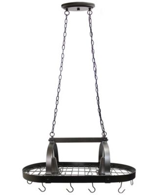 Elegant Designs 2 Light Kitchen Pot Rack with Downlights - Macy's