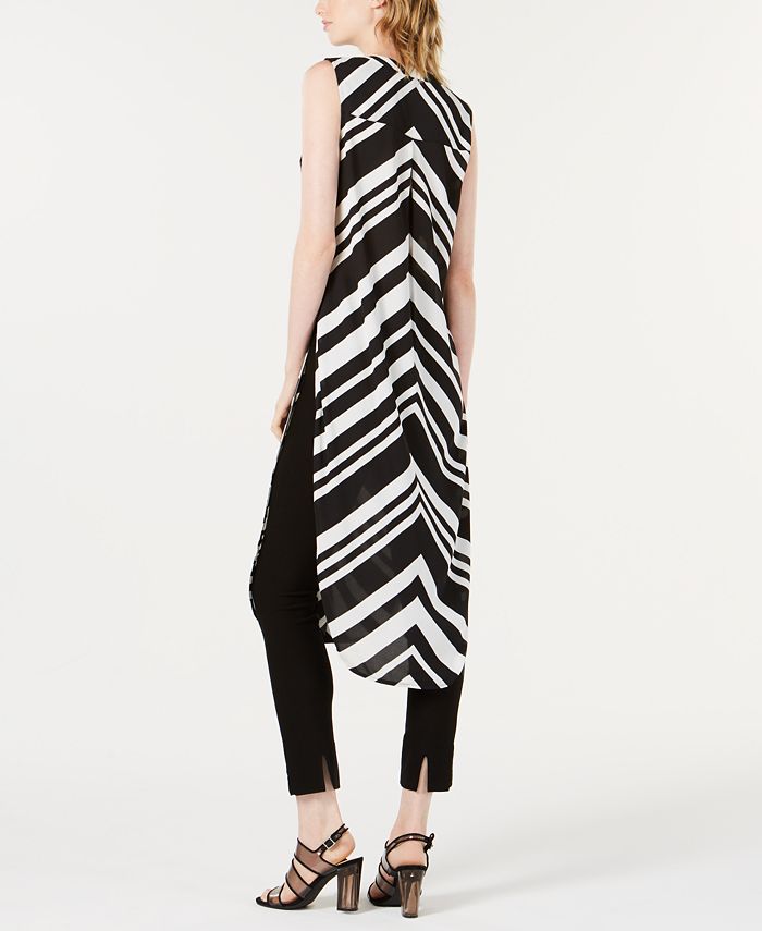 Bar III Printed Side-Slit Tunic, Created for Macy's - Macy's
