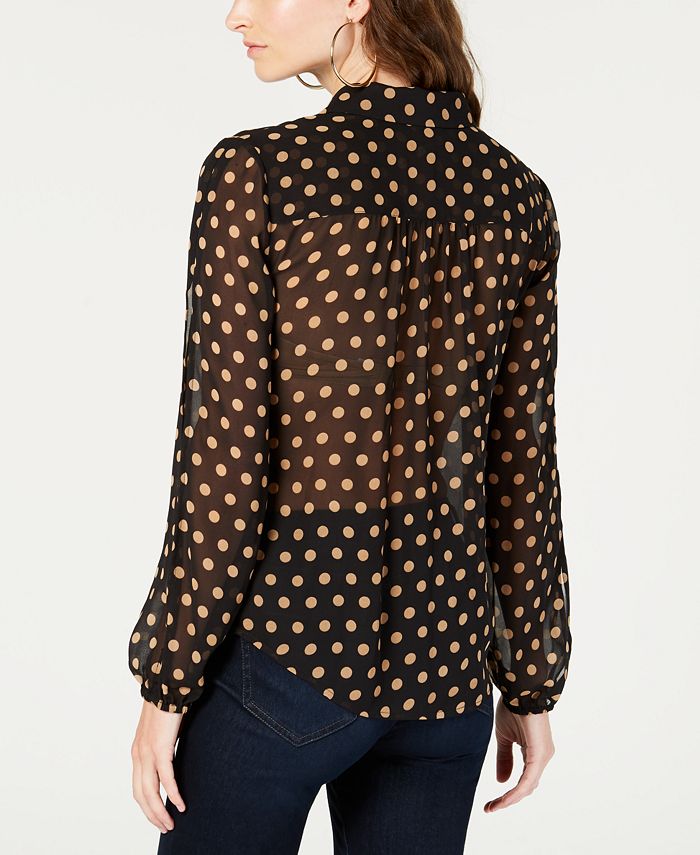 INC International Concepts I.N.C. Printed Split-Sleeve Blouse, Created ...