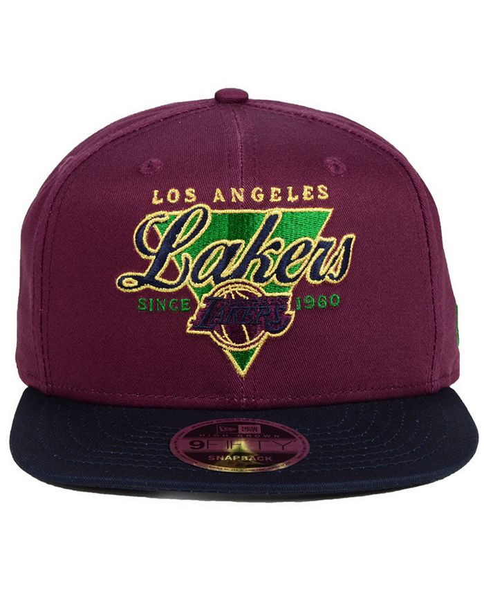 New Era Los Angeles Lakers 90s Throwback 9FIFTY Snapback Cap & Reviews ...