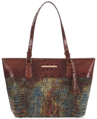 Brahmin Asher Livingston Embossed Leather Tote - Macy's