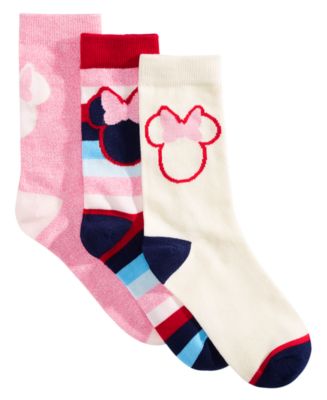 Disney 3-Pk. Minnie Mouse Socks Gift Box - Macy's