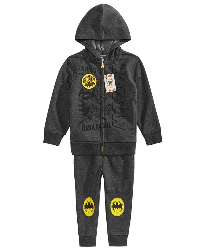 DC Comics Toddler Boys 2-Pc. Batman Hoodie & Pants Set - Macy's