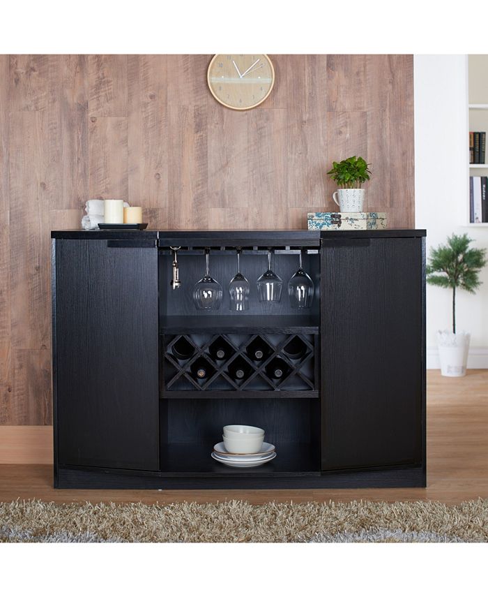 Furniture of America Bruno Contemporary Wine Rack Buffet - Macy's