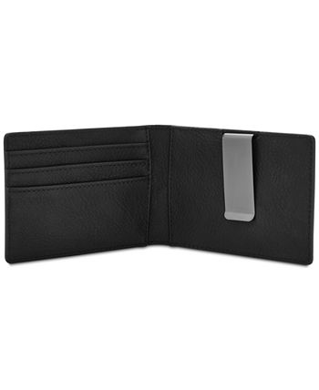 Fossil Men's Nev Leather Money-Clip Wallet - Macy's