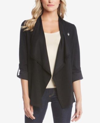 Karen Kane Roll-Tab Draped Jacket - Macy's