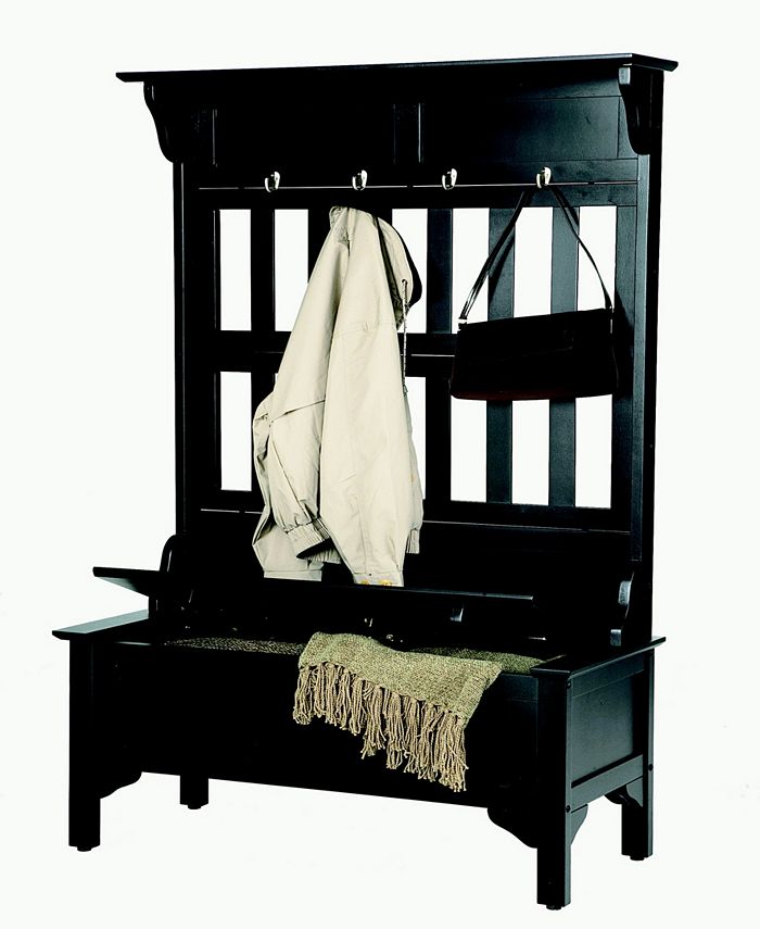 Home Styles Hall Tree Black Finish - Macy's
