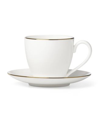 Lenox Continental Dining Gold Tea Cup and Saucer - Macy's