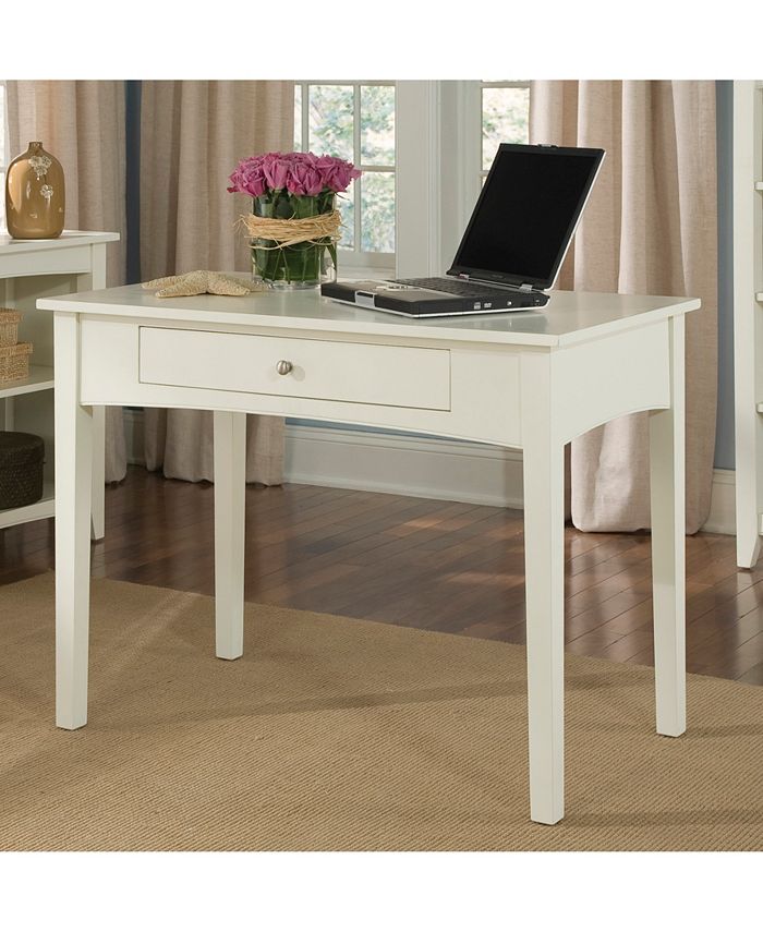 Alaterre Furniture Shaker Cottage Writing Desk, Ivory - Macy's