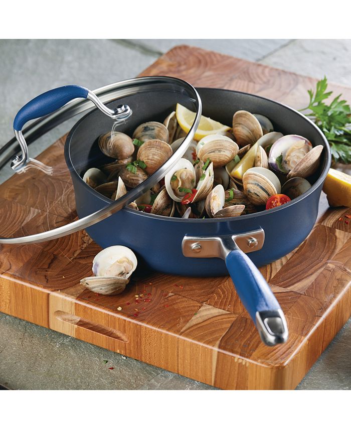 Anolon Advanced Indigo 12-Pc. Hard-Anodized Non-Stick Cookware Set - Macy's