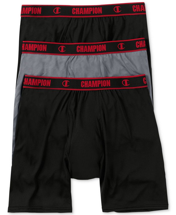 Champion Men's 3-Pk. Active Long Boxers - Macy's