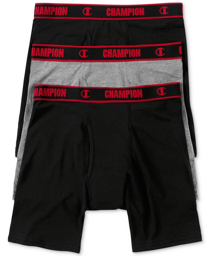 Champion Men's 3-Pk. Performance Long Boxers - Macy's