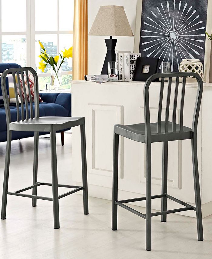 Modway Clink Counter Stool Set of 2 - Macy's