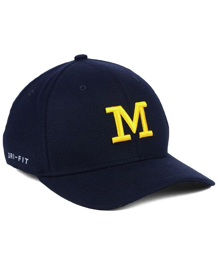 Nike Michigan Wolverines Dry Swooshflex Stretch Fitted Cap - Macy's