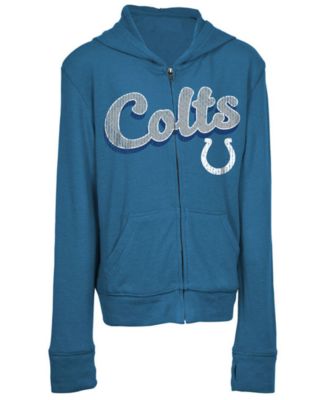 5th & Ocean Indianapolis Colts Sweater Full-Zip Hoodie, Girls (4-16 ...