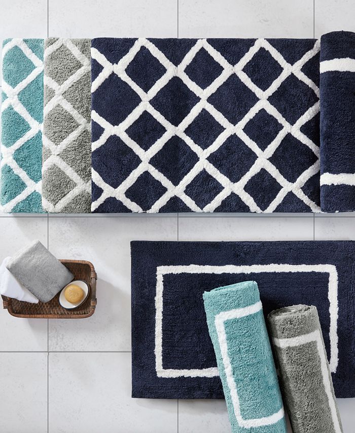 Madison Park Bittman Tufted Reversible Microfiber Bath Rug, 21" x 34 ...