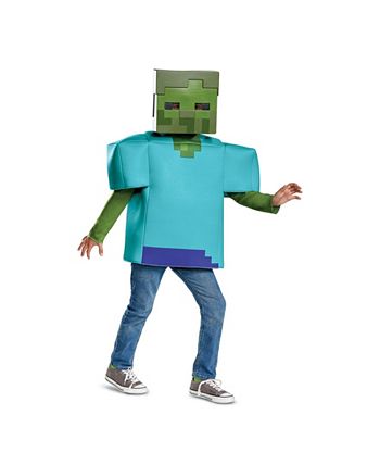 BuySeasons Minecraft Zombie Classic Little and Big Boys Costume - Macy's