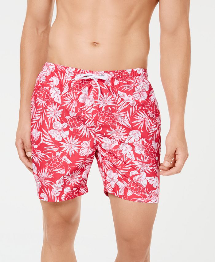 Trunks Surf & Swim Co. Men's Sano Sea Turtle Bloom Printed 6.5" Volley ...