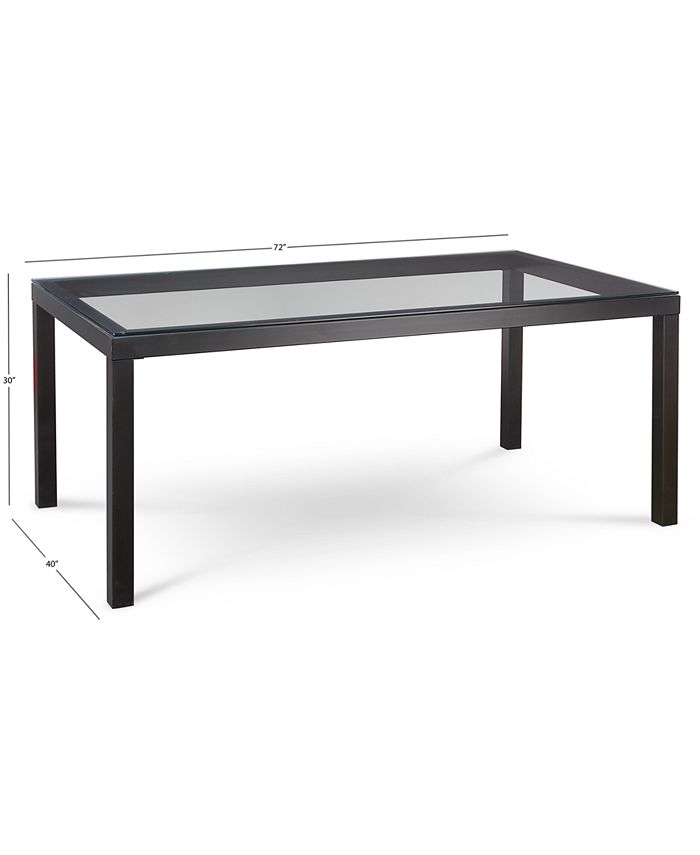 Furniture Closeout! Tate Glass Dining Table, Created for Macy's - Macy's