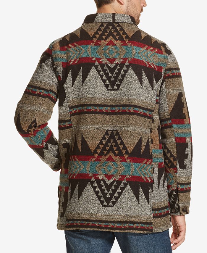 Weatherproof Vintage Men's Aztec Wool Jacket - Macy's