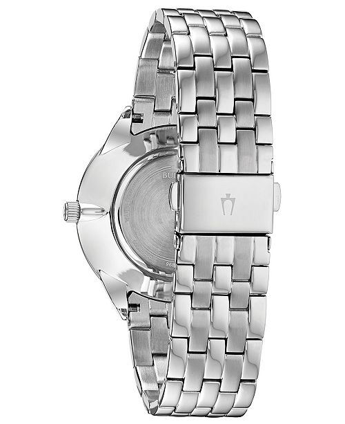 Bulova Men's Stainless Steel Bracelet Watch 42mm & Reviews - All Fine ...