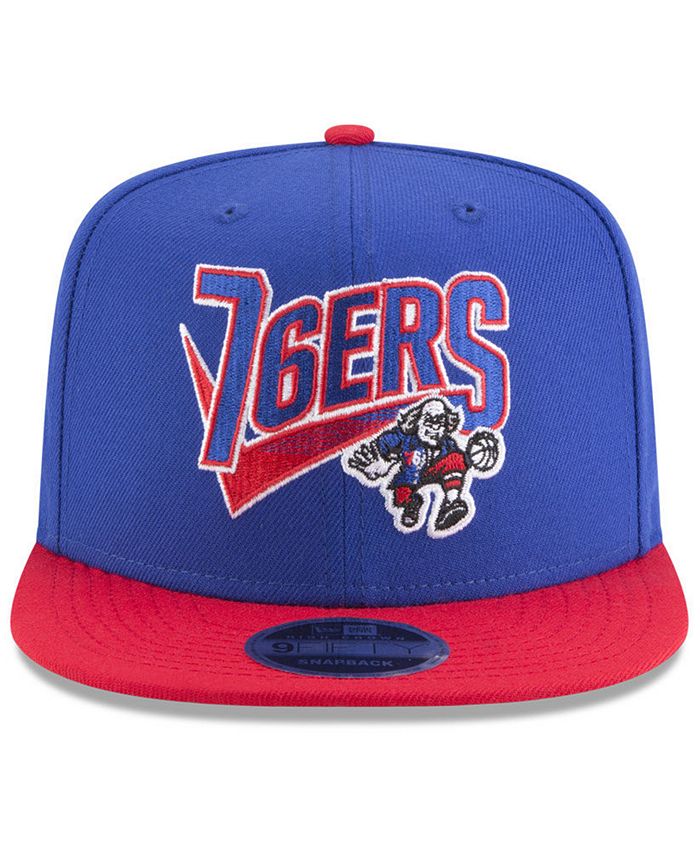 New Era Philadelphia 76ers Retro Tail 9FIFTY Snapback Cap - Macy's
