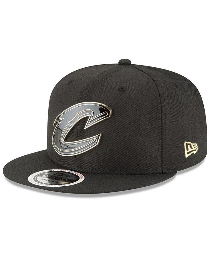 New Era Cleveland Cavaliers Black Enamel 9FIFTY Snapback Cap - Macy's