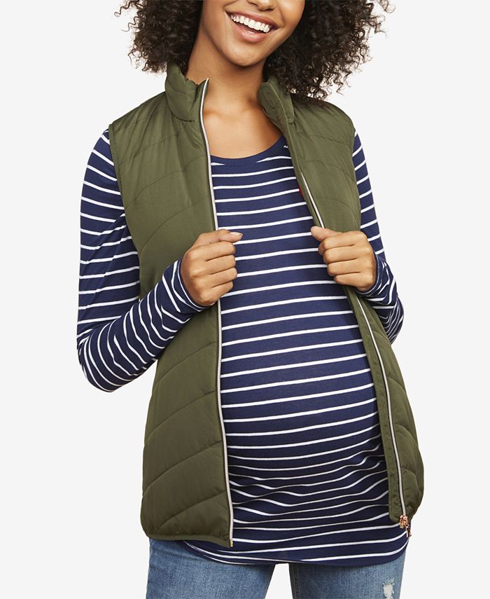 Motherhood Maternity Quilted Puffer Vest - Macy's
