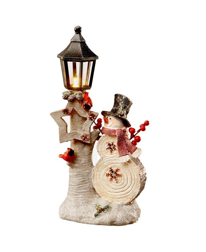 National Tree Company National Tree 12" Polyresin Snowman Tower with ...