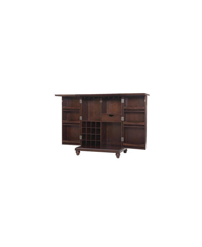 Crosley Cambridge Expandable Bar Cabinet - Macy's